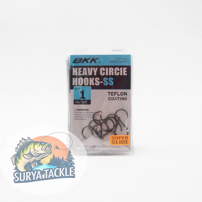 Jual Bkk Heavy Circle Hooks- Super Slide Sz. 1/Qty 10 Pcs | Shopee ...