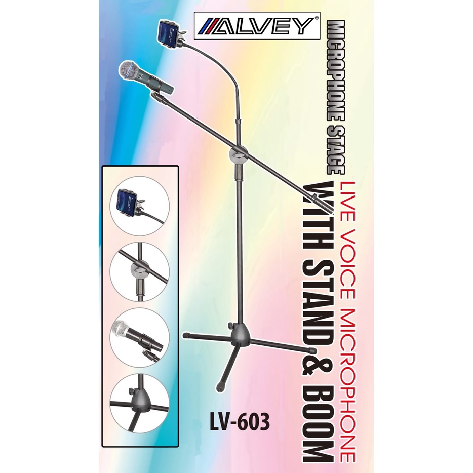 Jual STAND MIC ALVEY LV-603 / LV603 ( BESI ) | Shopee Indonesia