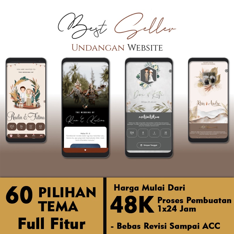 Jual Undangan Pernikahan Website Undangan Website Undangan Video ...