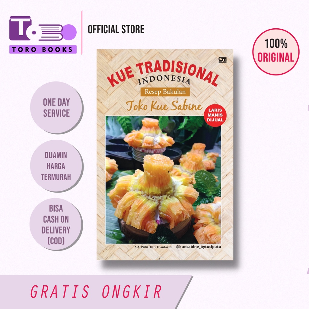Jual Buku Kue Tradisional Indonesia Resep Bakulan Toko Kue Sabine ...