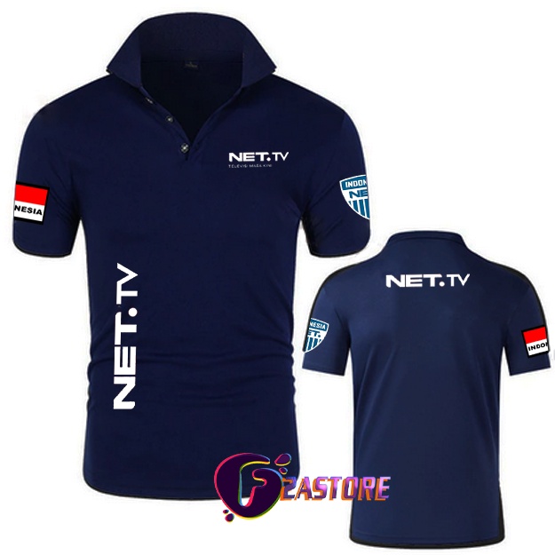 Jual Polo kaos kerah Tshirt NET.TV televisi masa kini indonesi F2Astore ...