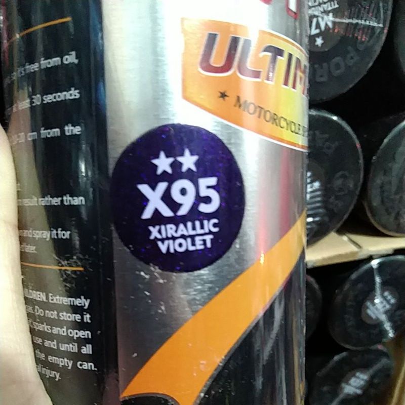 Jual cat spray pilok pilox cat semprot sapporo ultimate saporo X95 xirallic violet xiralic unggu ...
