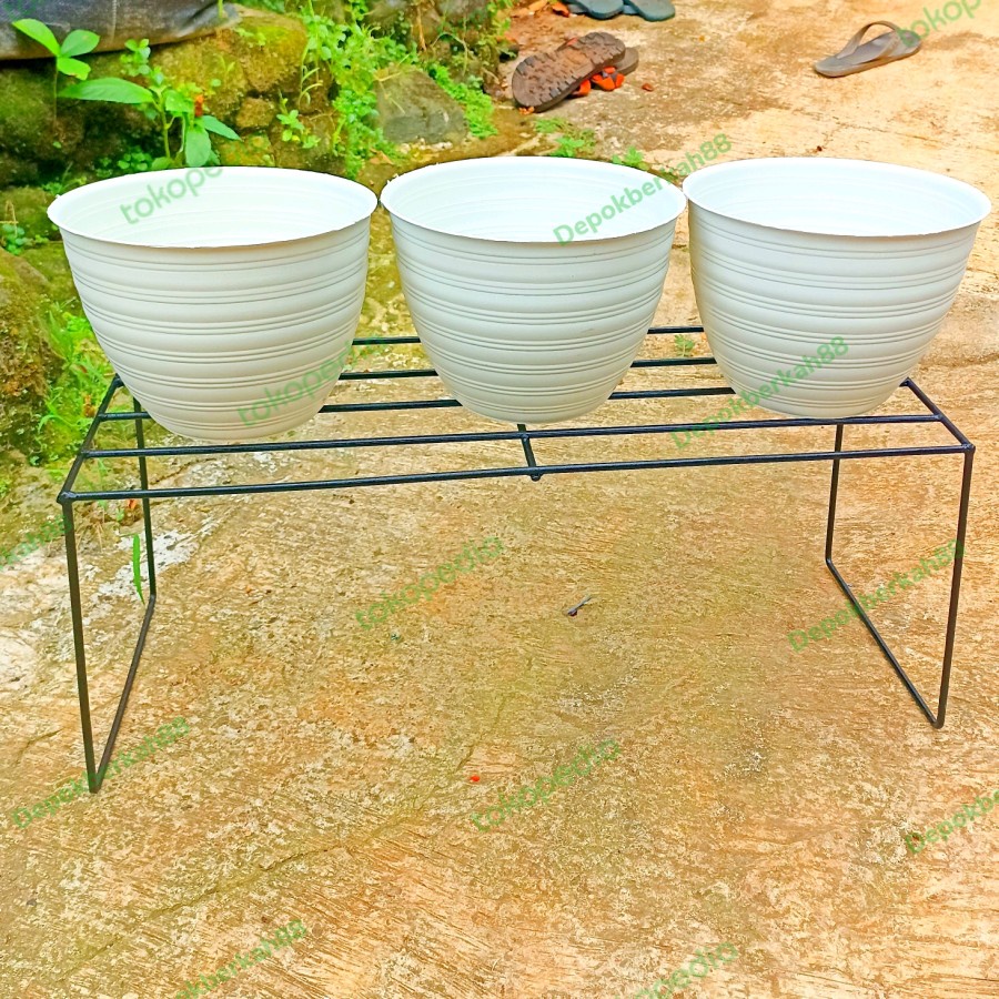 Jual 1 METER BESI 8 MM/STANDING POT BESI/RAK BUNGA BESI/STANDING POT ...