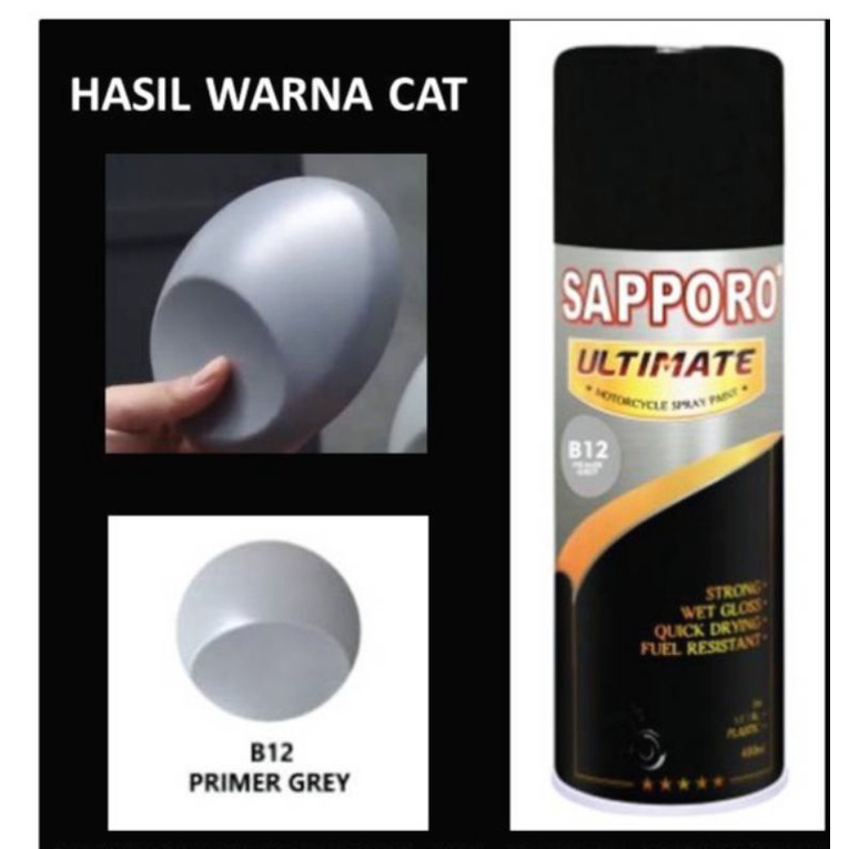 Jual cat semprot pilok Sapporo Ultimate Primer Grey/Epoxy | Shopee ...