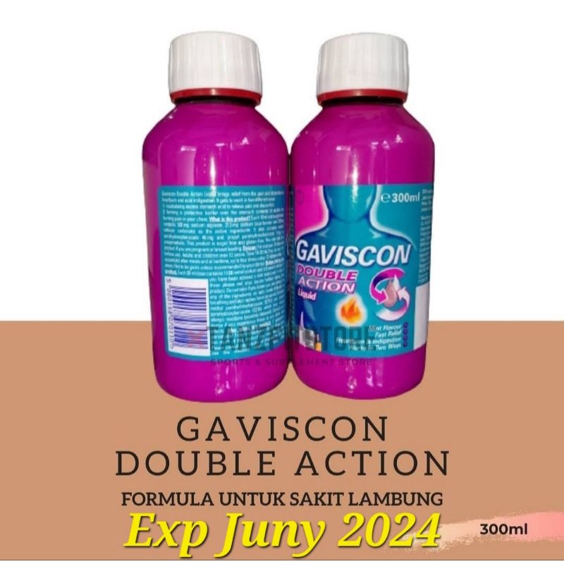 Jual Gaviscon Double Action Mint Obat Maag Asam Lambung Gerd 300 ML ...