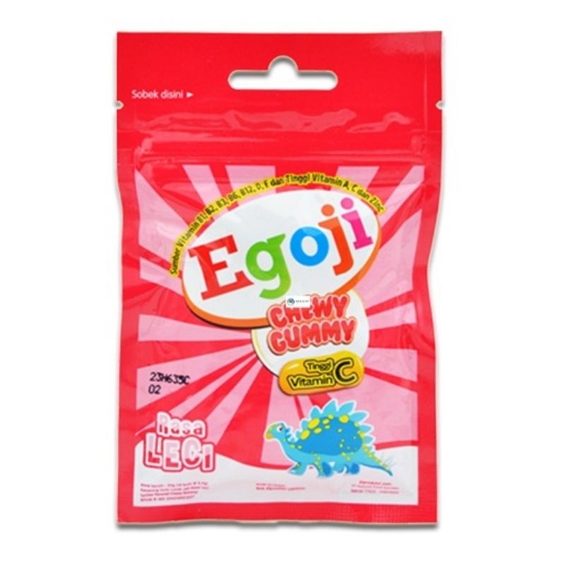 Jual Egoji Chewy Gummy Rasa Leci Sachet 20 gram | Shopee Indonesia