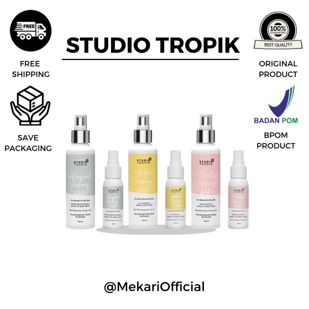Jual STUDIO TROPIK Original // Flawless // Balance Priming Water (30ml/150ml) | Shopee Indonesia