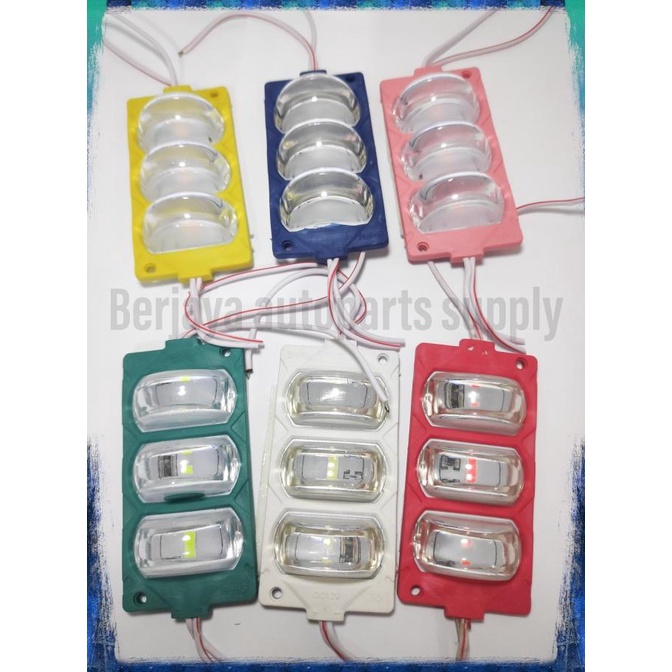 Jual Lampu LED 3 Mata Terang 12 Volt 24 Volt / LED Variasi Mobil Truk ...