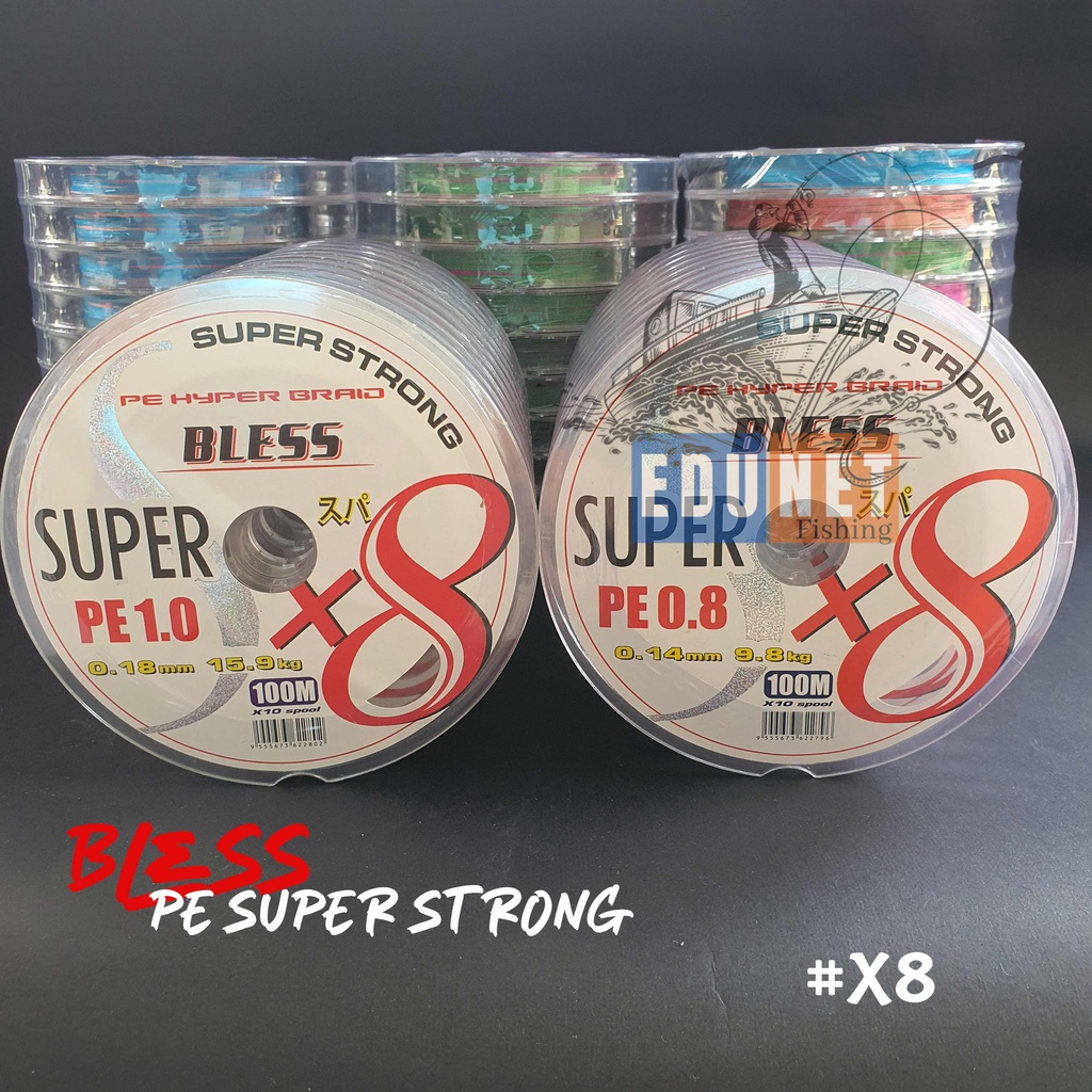 Jual PE BLESS SUPER X8 CONNECTING 100M | Shopee Indonesia