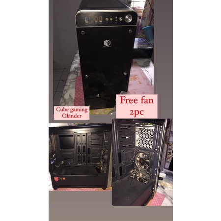 Jual Case Casing PC Free Fan Cube Gaming Olander Komputer | Shopee ...