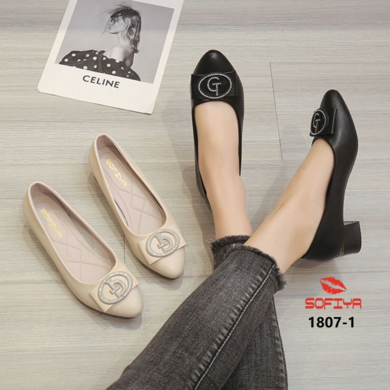 Jual Sepatu heel impor original SOFIYA 1807-1 sepatu Tumit kantoran Sofiya | Shopee Indonesia