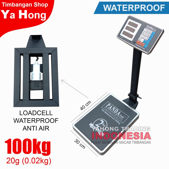Jual Timbangan Timbangan Duduk Digital Panda Scale 100Kg Waterproof Anti Air | Shopee Indonesia