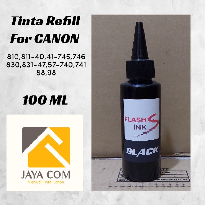 Jual Tinta Refill Canon 100 ml, For IP2770, MG2570,MP287,E410 ( Satuan ...