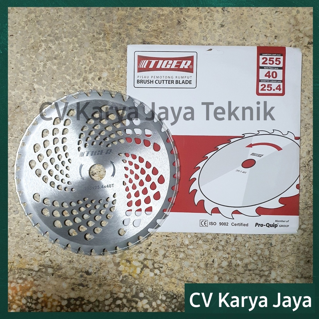 Jual Mata Circle Potong Rumput Tiger 10"x40T (250 mm) Pisau Bulat ...