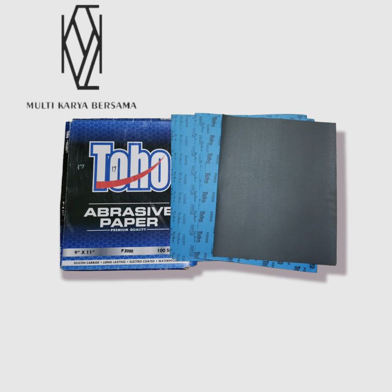 Jual Amplas lembar p2000 biru toho waterproof/abrasive paper kualitas ...