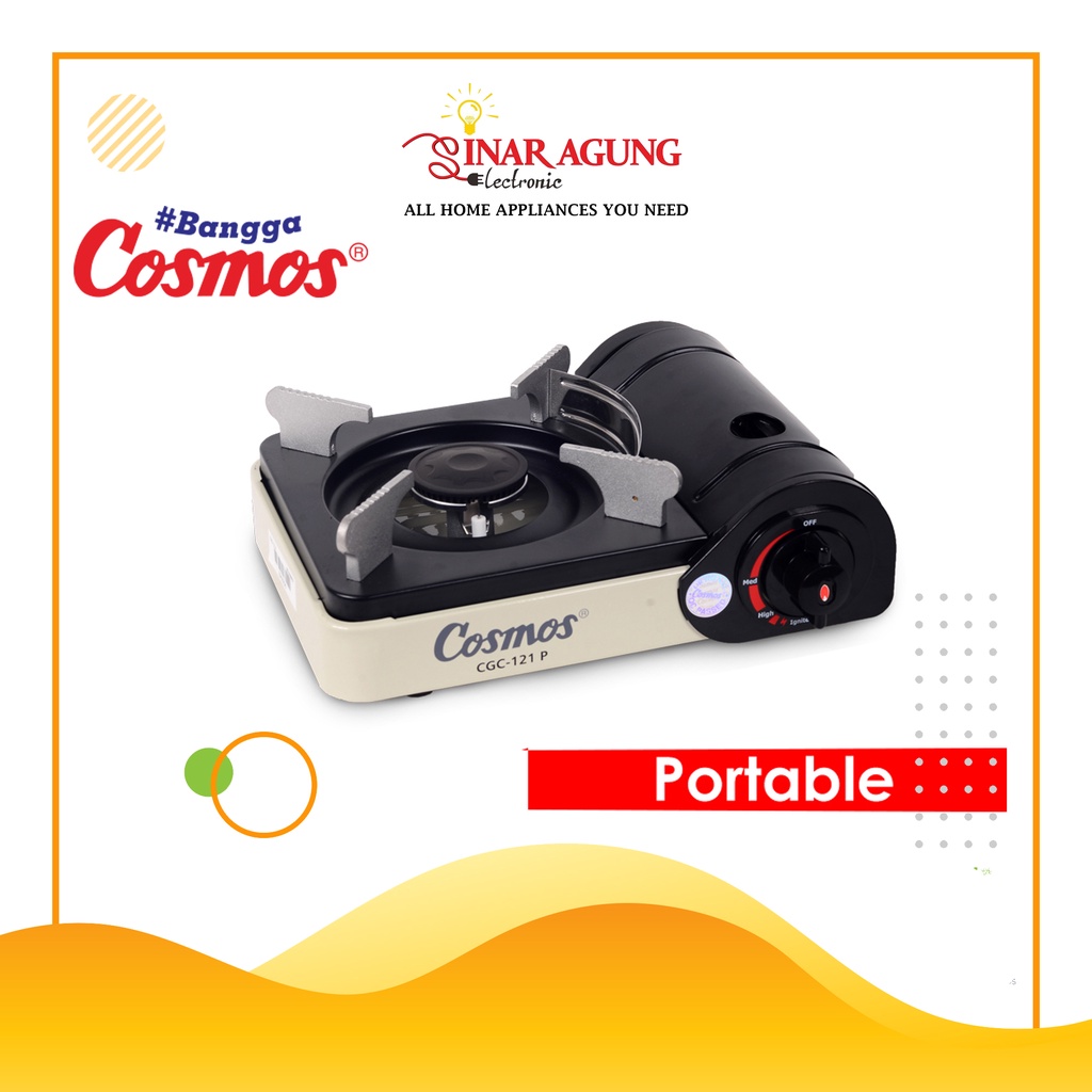 Jual COSMOS KOMPOR GAS PORTABLE CGC121PN / CGC 121PN ORIGINAL GARANSI ...