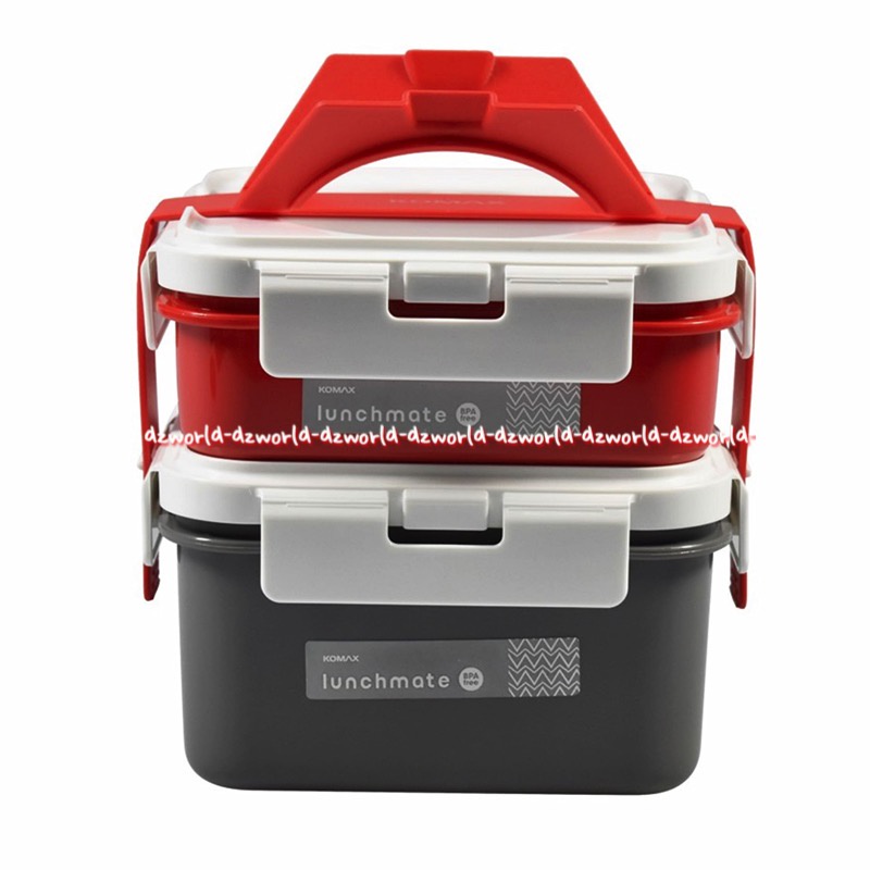 Jual Komax Lunchmate 1.1L Lunch Box 2pcs Tempat Makan 2 Ukuran Model ...