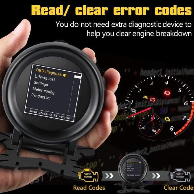Jual Autool X60 Obd2 Head-Up Display Hud, Speedometer, Tekanan ...