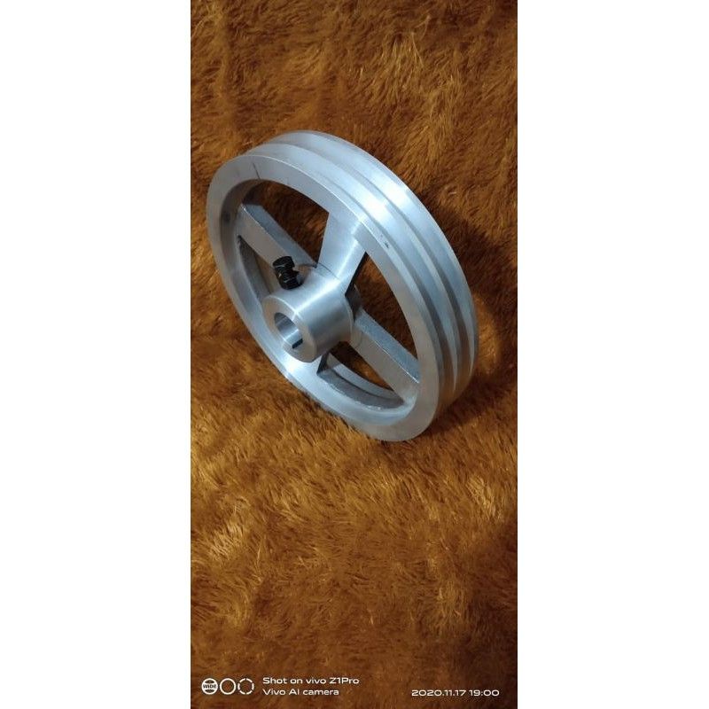 Jual Pulli Pulley Alumunium A2×8 inch lubang as 13 s/d 25 mm (bisa ...