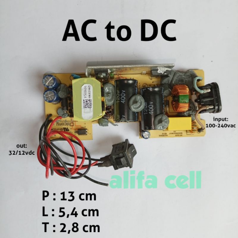 Jual power supply multi 32v 3A 12v 3A smps 32v 3A adaptor 32v 3A ...