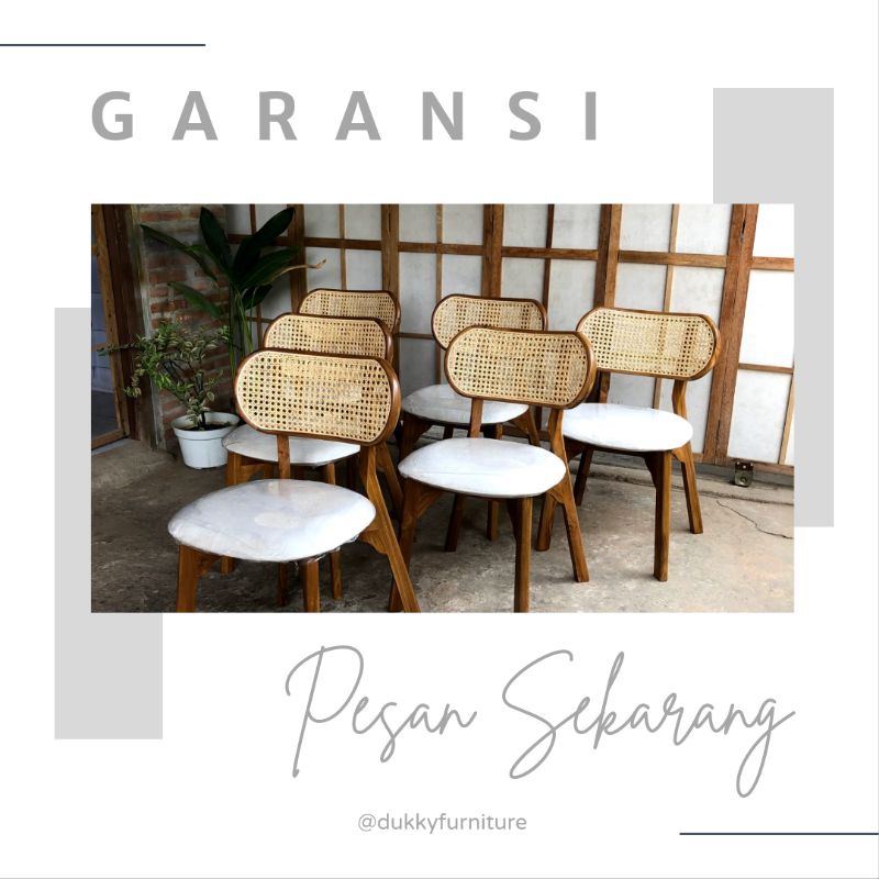 Jual Dining Chair Kursi Bangku Dudukan Makan Teras Ruang Tamu Cafe ...