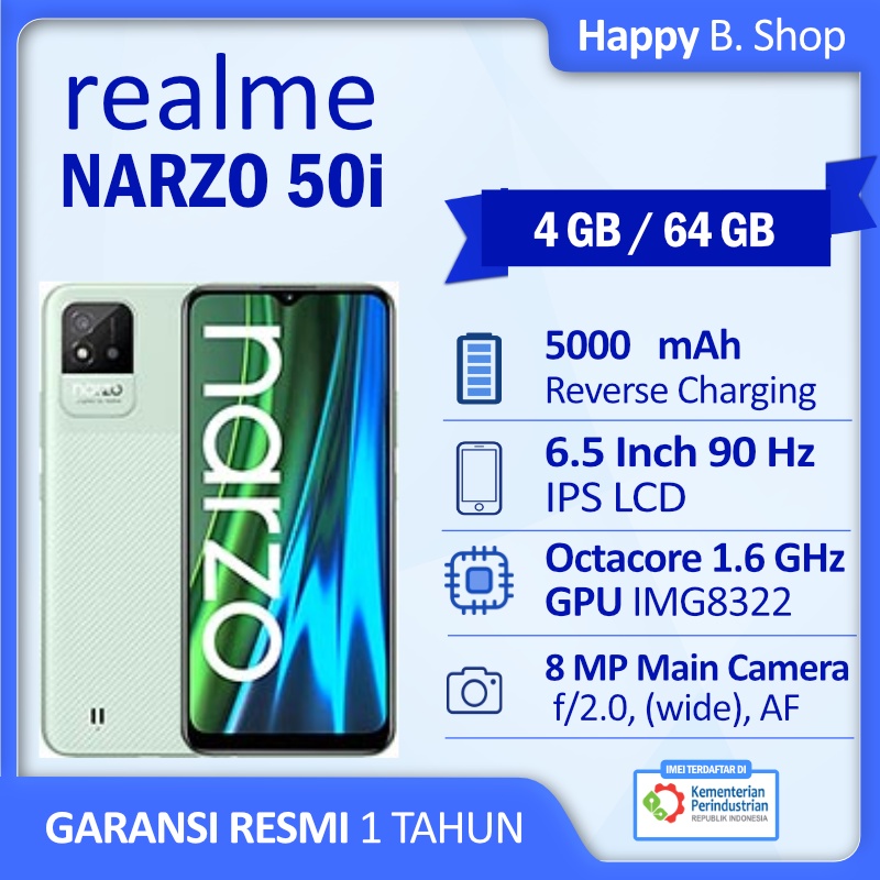Jual Realme Narzo 50i 4/64 | Shopee Indonesia