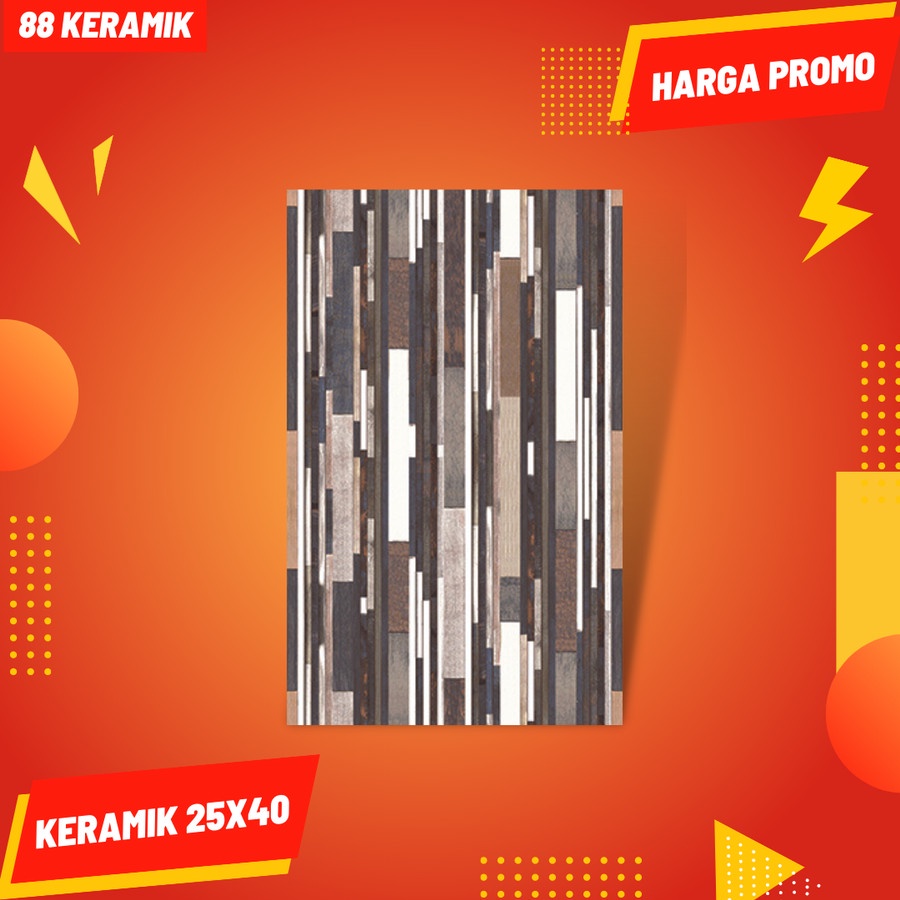Jual Keramik Dinding 25x40 Kasar Rustic Nebony | Shopee Indonesia