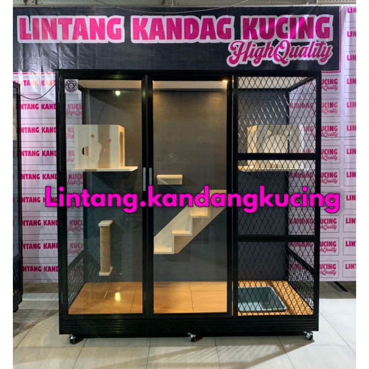 Jual Kandang Kucing Murah Kandang Kucing Aluminium Kaca Minimalis Cat ...
