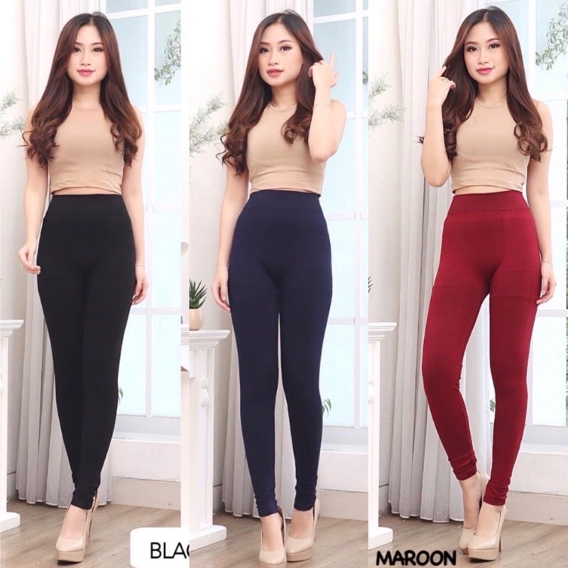 Jual CELANA LEGGING HIGHWAIST WANITA POLOS VARIAN WARNA / LEGING BASIC ...