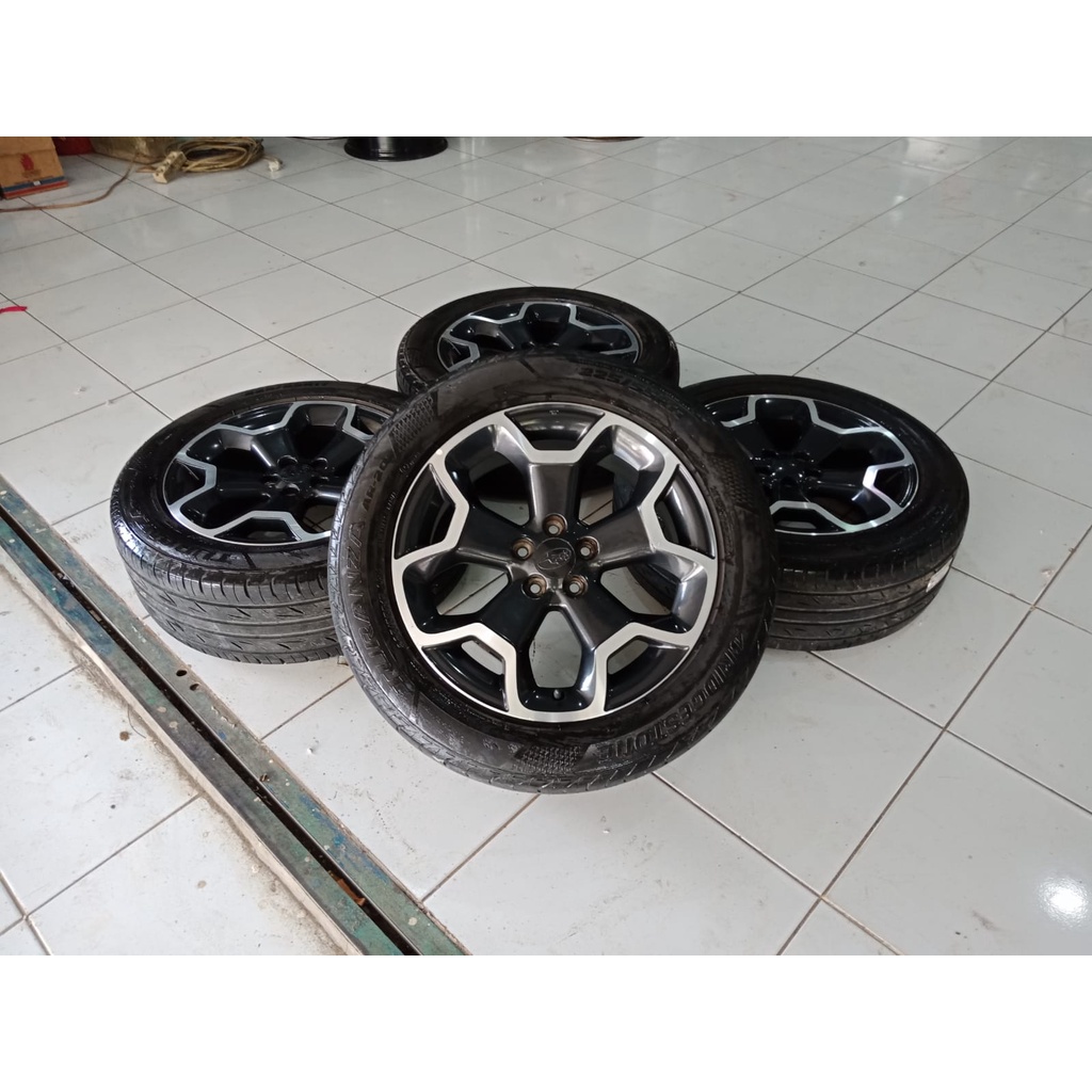 Jual Velg Mobil Bekas Copotan Subaru Ring 17 Pcd 5x100 Ban 225 55 R17 ...