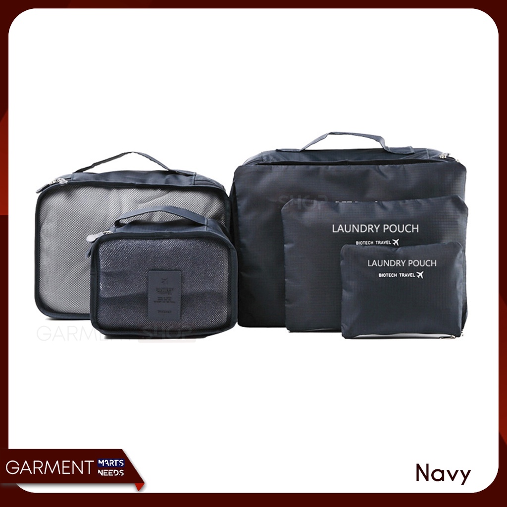 Jual Travel Bag 6 in 1 Luggage Storage Set Organizer Tas Koper Travel ...