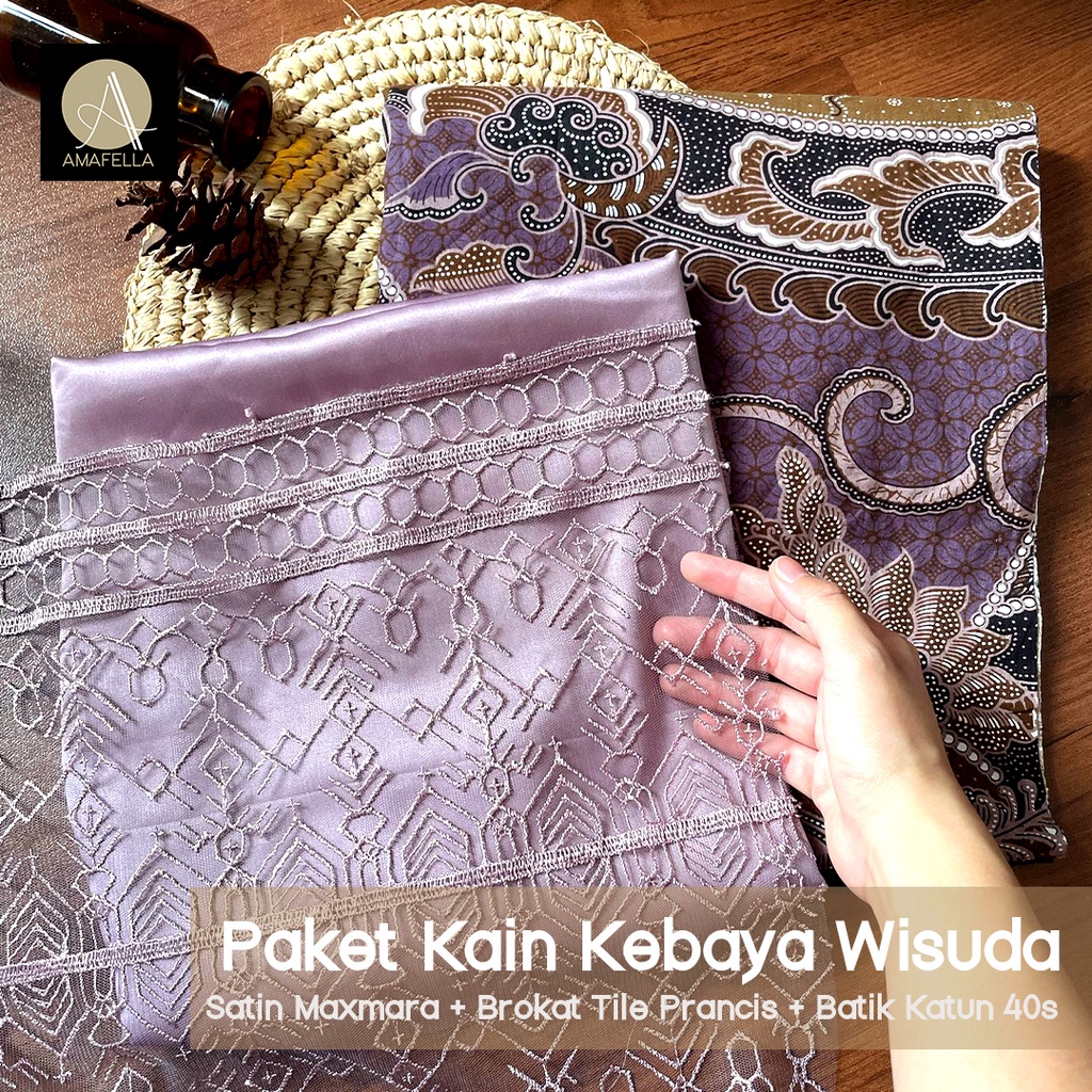 Jual Paket Kain Kebaya Wisuda Seragaman Premium Bridesmaid Lamaran ...