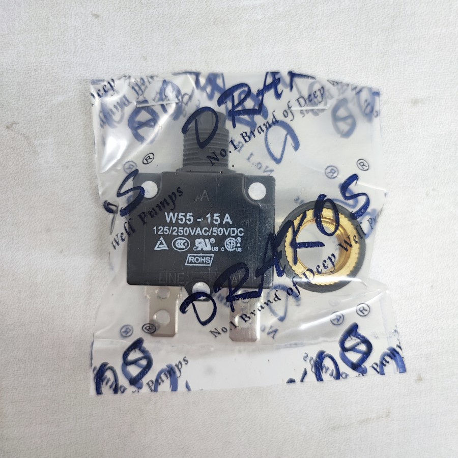 Jual Overload pompa air submersible 3A 4A 5A 6A 8A 10A 15A 20A 25 A Wokema Drakos W55 series | 3 ...