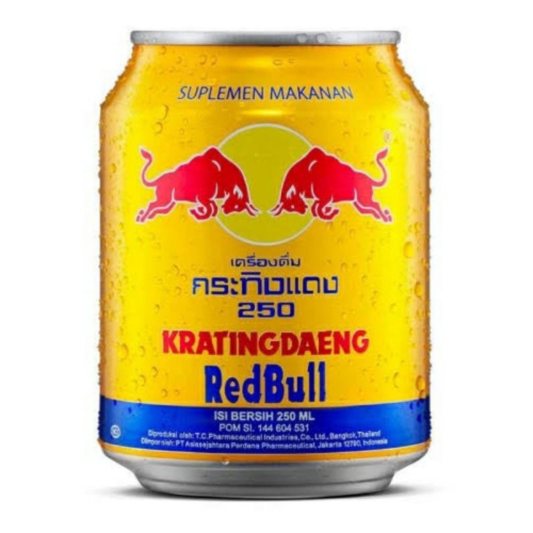Jual KRATINDENG Gold Can 250 ml Red Bull Minuman Energi Kaleng Energy ...