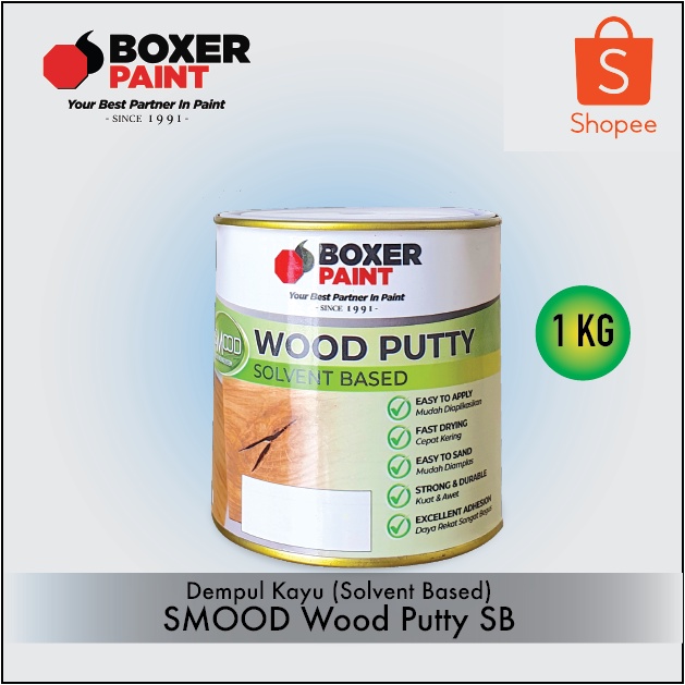 Jual SMOOD Wood Putty SB (1 kg) Dempul Kayu NC | Shopee Indonesia
