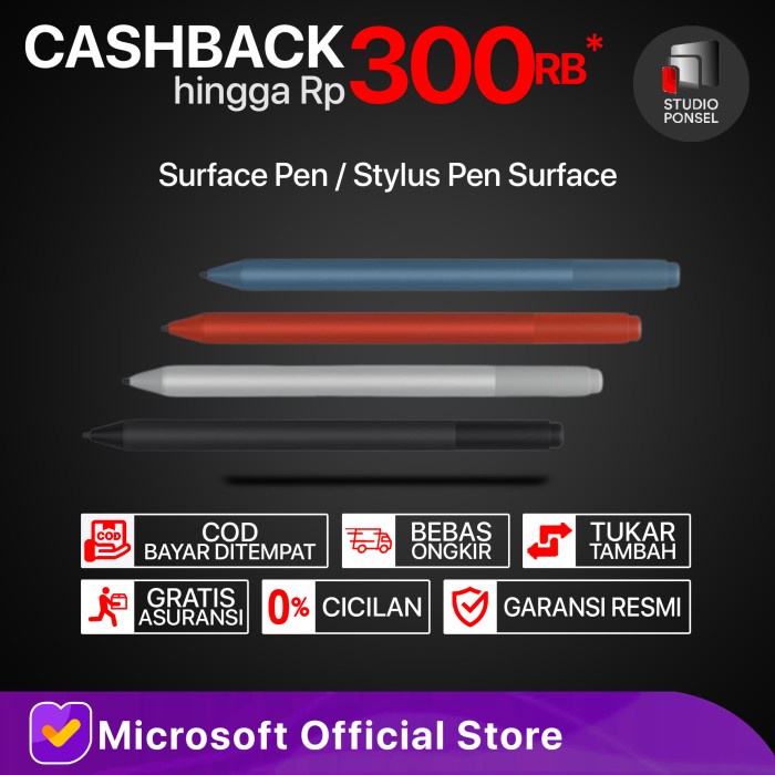 Jual Sty Microsoft Surface Pen Surface Pro ( Pencil For Surface Pro ...