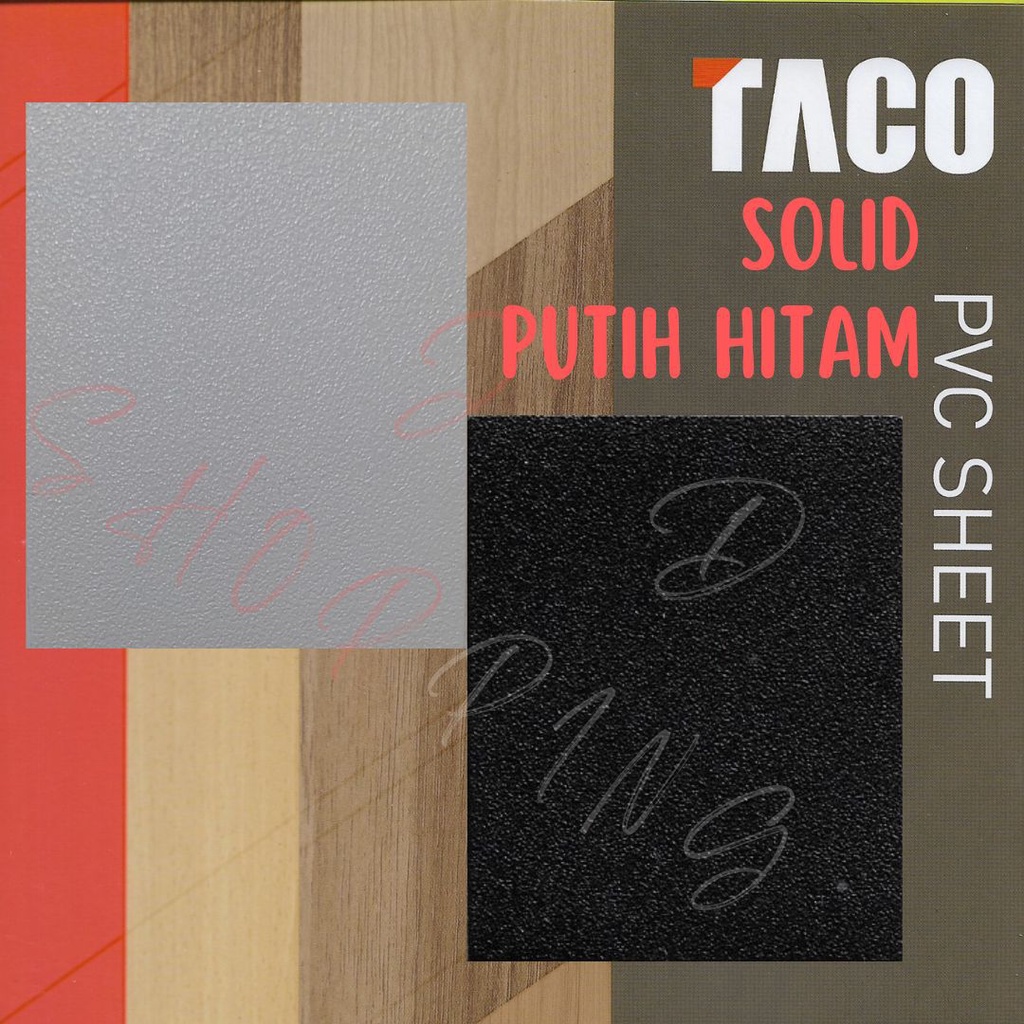 Jual Taco Sheet Putih Doff Hitam Doff - PVC Sheet P02 - P03 | Shopee ...