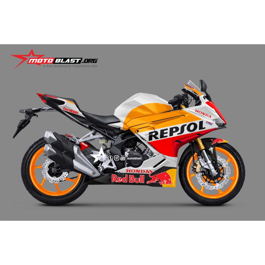 Jual Decal Stiker Honda New CBR250RR Livery Repsol MotoGP 2022 ...