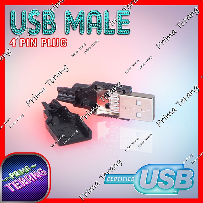Jual Soket USB Male Plug 4 Pin Konektor Plastik Tipe A | Shopee Indonesia