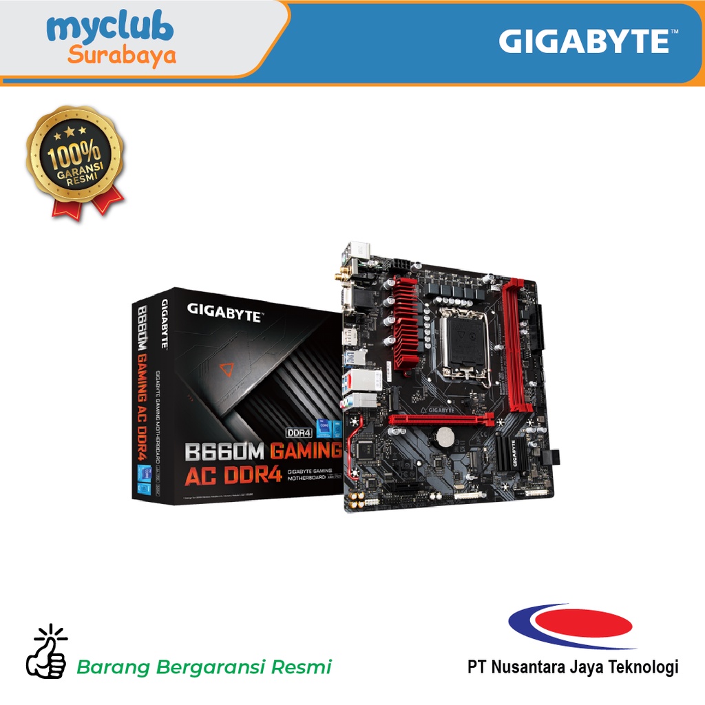 Jual Gigabyte Motherboard Intel B660M Gaming AC DDR4 Socket LGA1700 ...