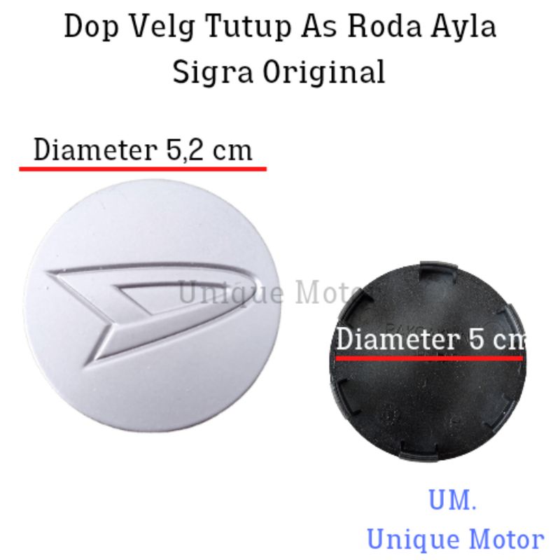 Jual Dop Velg Tutup As Roda Ayla Sigra Original | Shopee Indonesia