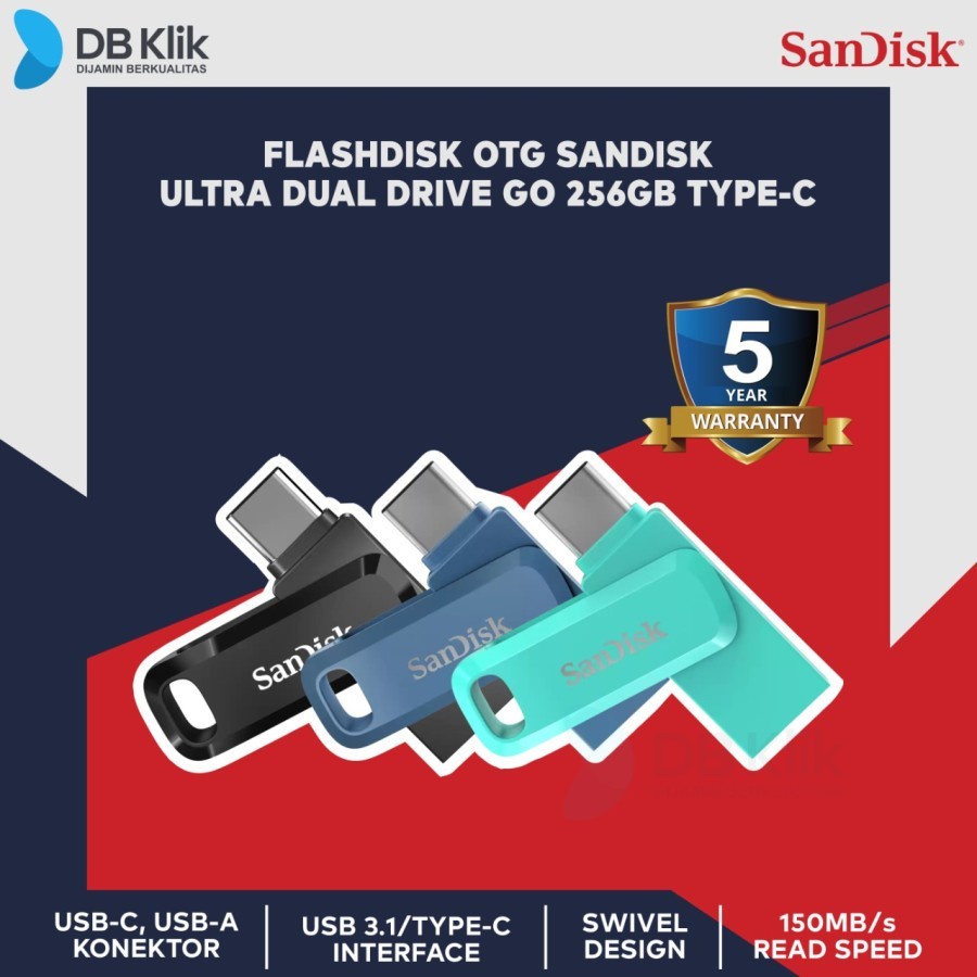 Jual Flashdisk OTG SANDISK Ultra Dual Drive GO 256GB USB 3.1 Type-C ...