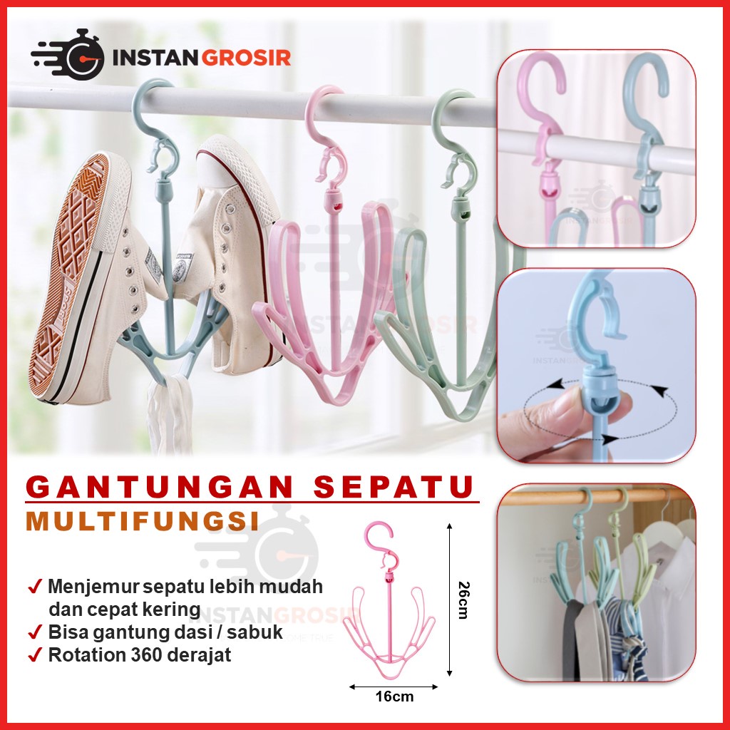 Jual Hanger sepatu gantungan sendal serbaguna cantolan sandal kail ...