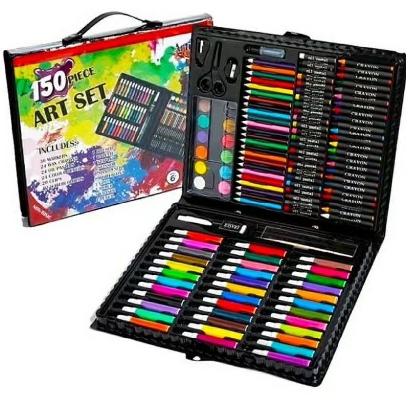 Jual Crayon Set 150 Pcs Crayon Mewarnai Melukis Pensil Menggambar Art