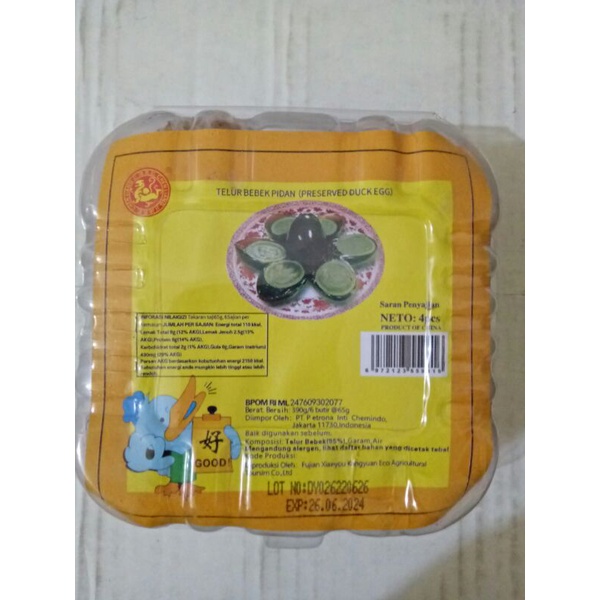 Jual CHEN LIANG JI TELOR BEBEK PITAN BITAN CENTURY EGG TELOR 1000 TAHUN ...