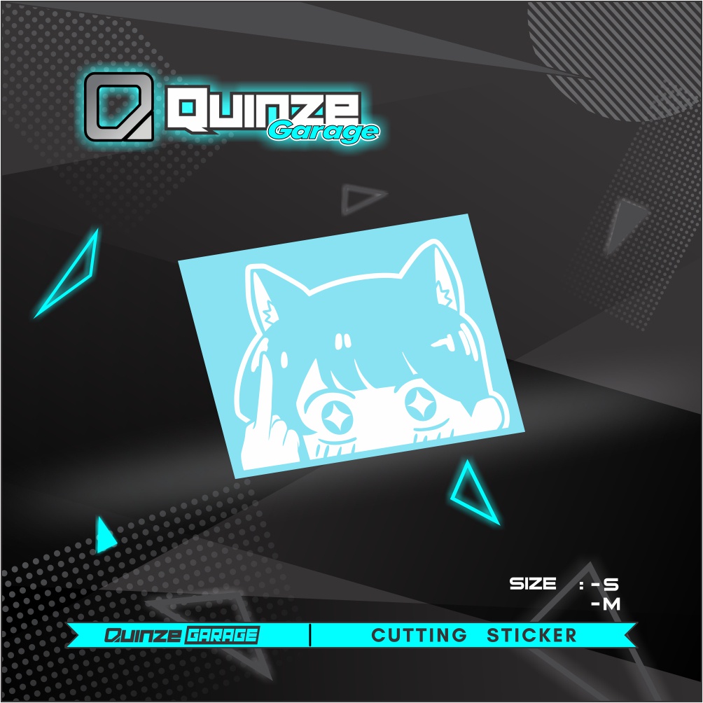 Jual Stiker Komi-san | Sticker Peek Anime | Cutting Sticker Peek Fvck U ...