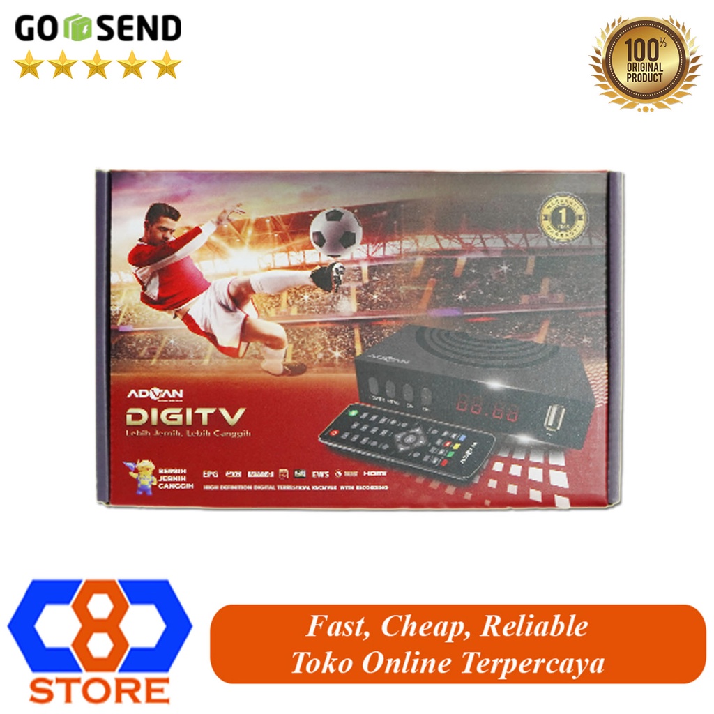 Jual SET TOP BOX ( STB ) ADVAN DIGITV DVB-T2 GARANSI RESMI 1 TAHUN ...