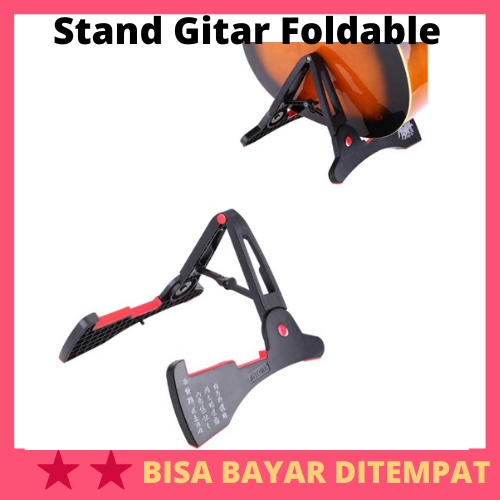 Jual Stand Gitar Foldable / Stand Holder Tripod Penyangga Tempat Rak ...