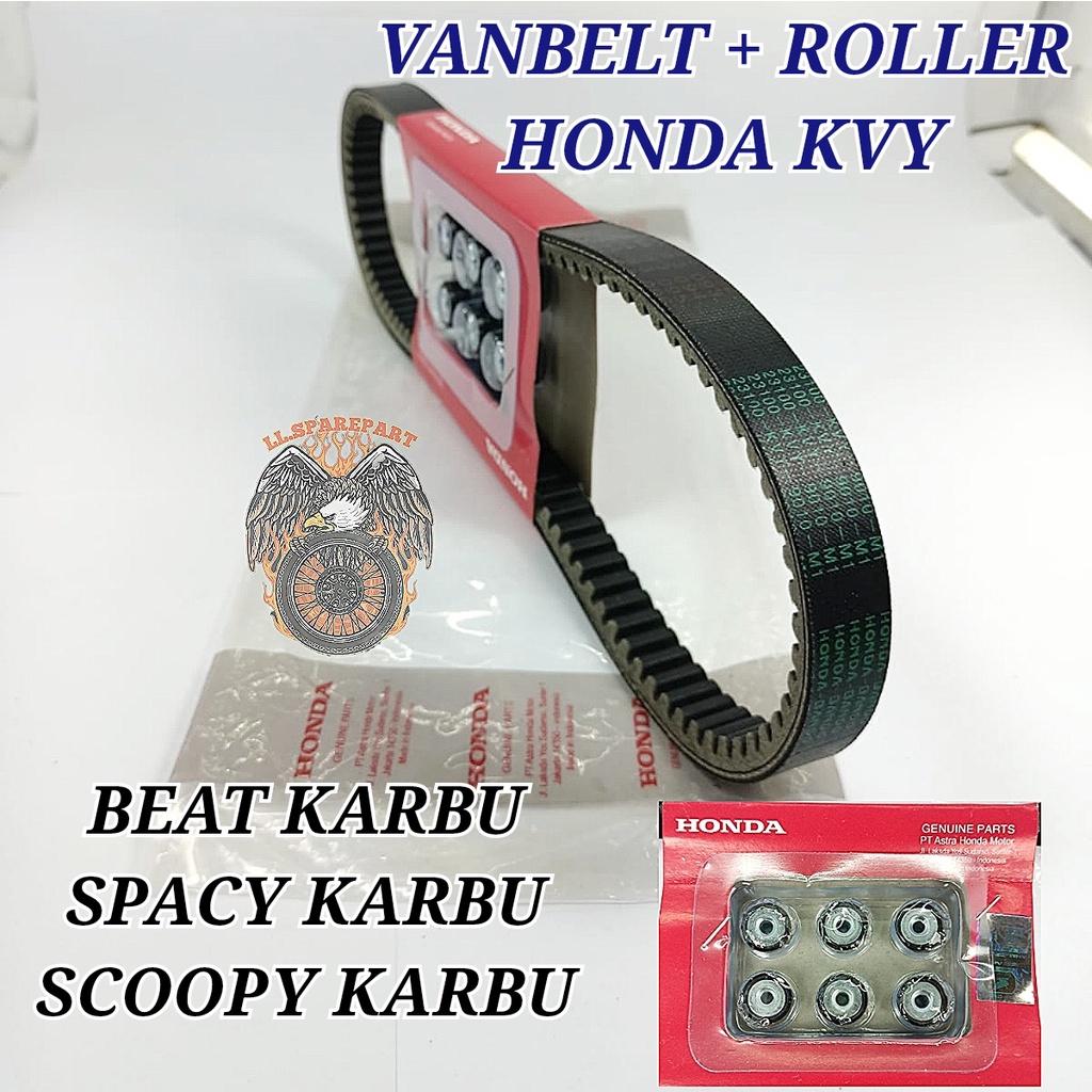 Jual VANBELT V-BELT PLUS ROLLER ASSY HONDA KVY KUALITAS ASLI ORIGINAL ...