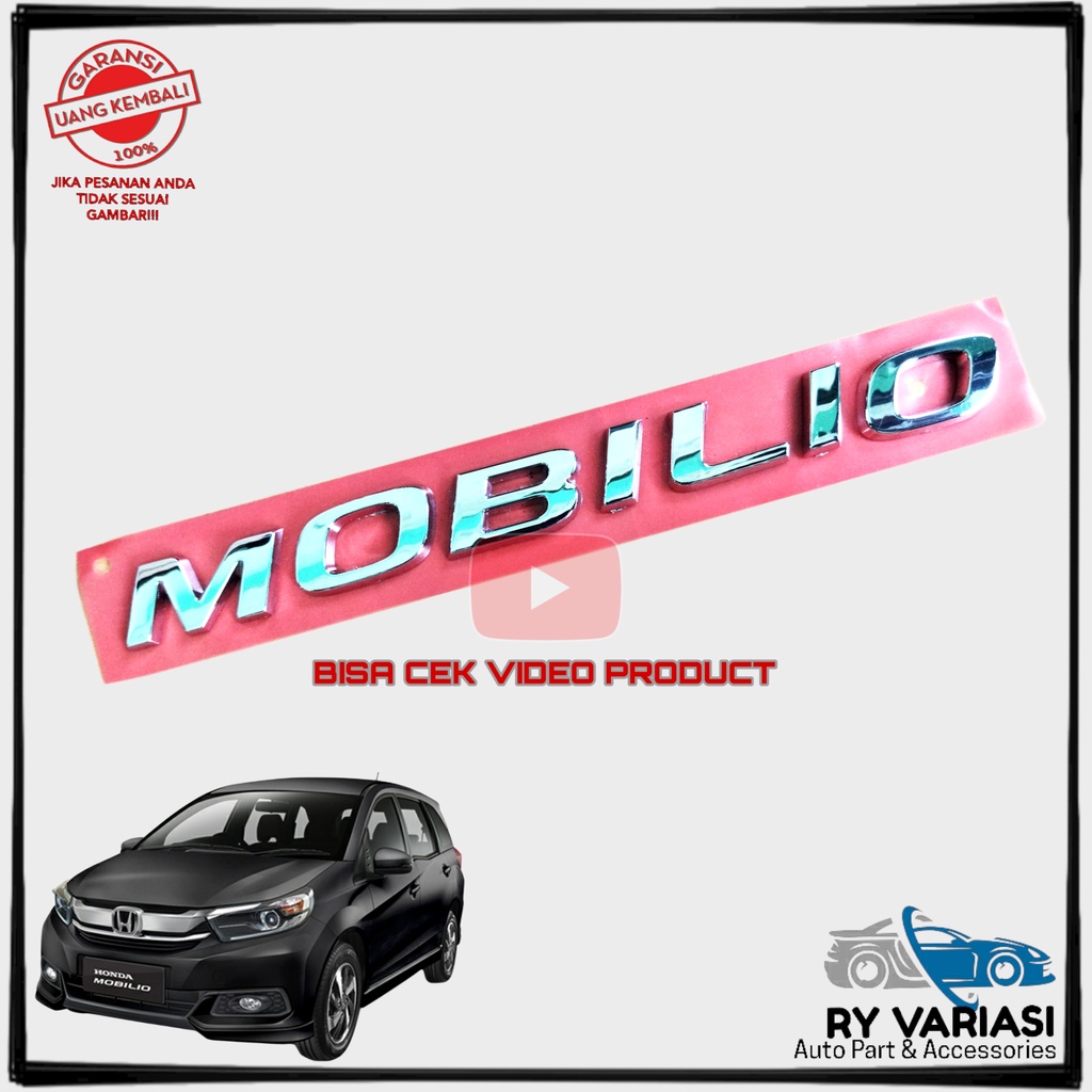 Jual Emblem Mobilio original Logo Merk Tulisan Mobilio | Shopee Indonesia